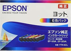 Amazon | エプソン 純正 インクカートリッジ ヨット YTH-6CL 6色パック | エプソン | インクカートリッジ 通販