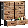 Amazon｜YeTom タンス 収納チェスト リビング 収納 100*29.8*98.6cm 大容量 洋服タンス たんす 箪笥 衣類収納 引き出し付き おしゃれ 収納ケース 5段12杯 ピン ...