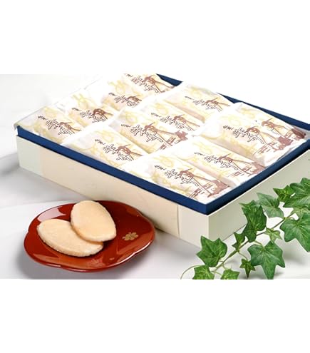 Amazon.co.jp: 加賀百万石伝統銘菓 生姜せんべい 柴舟 (8枚入)×15