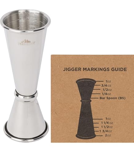 Etens Cocktail Jigger Spirit Measure | Bar Spirits Measuring Jigger 2