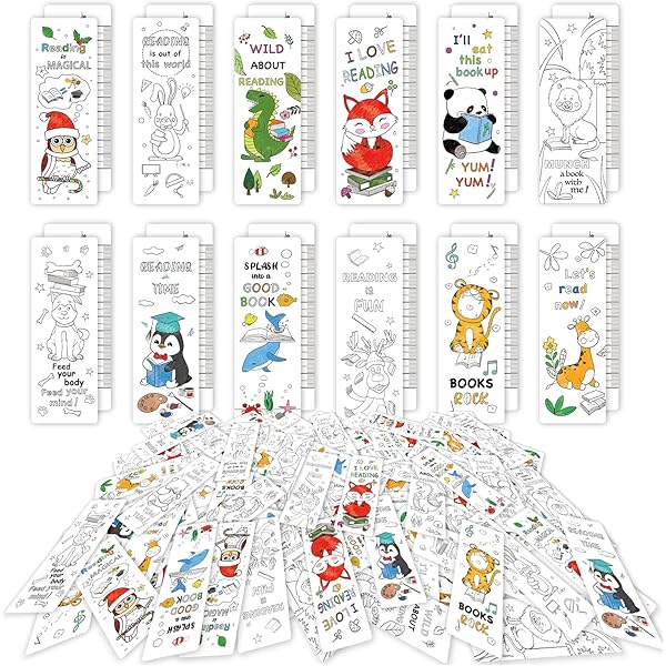 DIY Coloring Bookmarks For Purim Carnival Party Crafts 75-Piece Purim ...