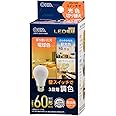 Amazon | オーム電機 LED電球(60形相当/857lm/電球色/E26/全方向270°/密閉形器具対応/調光機能付) LDA7L-G/D AG93 | オーム(OHM) | ホーム＆キッチン