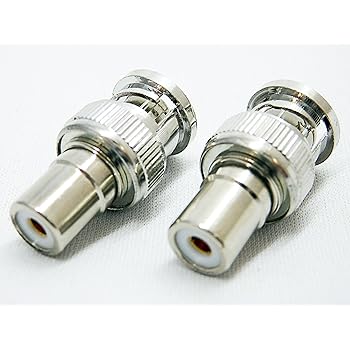 Amazon | F-FACTORY BNCプラグを⇒ピン(RCA) プラグに変換！ 変換プラグ AD412-1P | F-FACTORY | 変換アダプター・変換プラグ