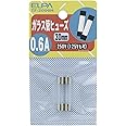 Amazon.co.jp: エルパ (ELPA) ガラス管ヒューズ 250V 0.6A 30mm 2個入 配線 保護 家庭用の小型機器内の回線保護など TF-2006H: DIY・工具・ガーデン