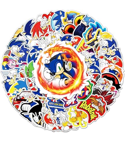 Sticker Packs Ultimate Sonic The Hedgehog Sticker Collection - 1000 ...