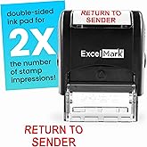 ExcelMark Return to Sender NOT at This Address Self Inking Rubber Stamp ...
