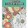 Brain Games - Color by Number: Stress-Free Coloring (Green ...