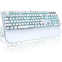 Basaltech Typewriter Style Mechanical Gaming Keyboard, Retro Steampunk ...
