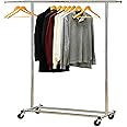 SimpleHouseware Heavy Duty Clothes Rack, 102 to 166 cm Extensible Rod ...