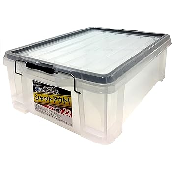 Amazon | Astage(アステージ) シールドコンテナ シャット 22 W約37.9×D約54.5×H約17.8cm | DIY・工具・ガーデン