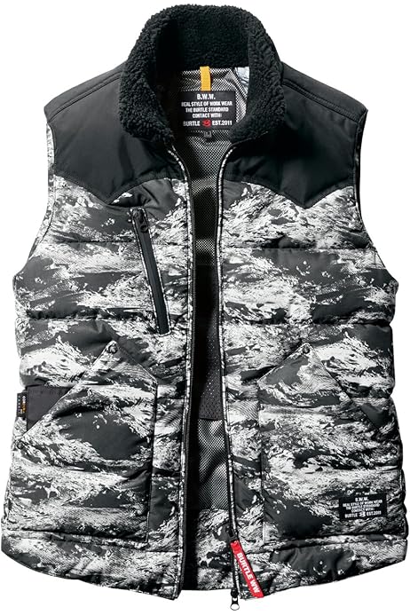 バートル BURTLE 防寒ベスト サーモクラフト THERMOCRAFT 男女ユニセックス 5024 (ブラックウッド XL)