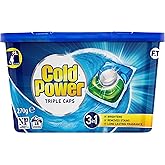 Cold Power 3in1 Triple Capsules Laundry Detergent, 45 Count : Amazon ...