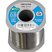 Amazon | ホーザン(HOZAN) 鉛フリーハンダ 鉛フリー半田 Sn-3Ag-0.5Cu 鉛フリー半田 線径0.8mmΦ 重量400g HS-313 | DIY・工具・ガーデン