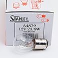 Amazon | スタンレー電気(STANLEY) ウィンカー用 電球 S25 12V 23/8W A4879 10個入 ダブル球 BA15d ...