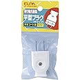 Amazon.co.jp: エルパ (ELPA) 平型キャップ 配線 コンセント 125V 15A ホワイト A-22H(W): DIY・工具・ガーデン