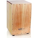 Pyle Wooden Hand Drum Percussion Beat Box-Hybrid Electronic Style ...