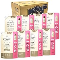 Amazon | 【リニューアル品】 ラボン 柔軟剤入り 洗濯洗剤 シャイニームーン[フローラルグリーン] 詰め替え 特大 1500g (× 2) | ラボン(Lavons) | 液体洗剤
