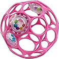 Bright Starts Oball Easy-Grasp Rattle BPA-Free Infant Toy in Pink, Age ...