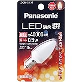 Amazon | パナソニック LED電球 密閉形器具対応 E12口金 電球色相当(0.7W) 装飾電球・T型タイプ LDT1LE12C | パナソニック(Panasonic) | LED電球 通販
