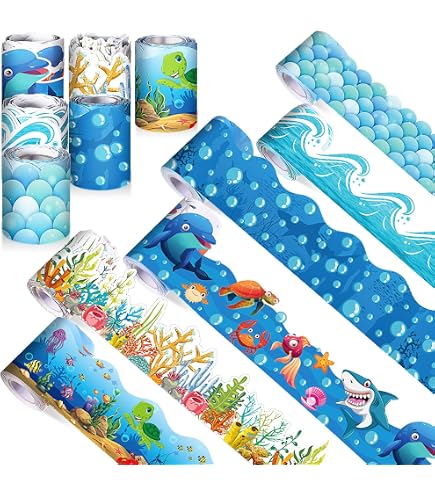 Ocean Wave Classroom Decor Ocean Wave Bulletin Board Borders - 69 Feet ...