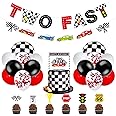 Race Car Two Fast Party Decorations Supplies Racing Theme 2th Birthday ...