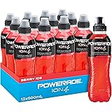 Powerade ION4 Mountain Blast Zero Sports Drink, 12 x 600ml : Amazon.com ...