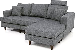 Amazon｜LOWYA ロウヤ ソファ リビングソファ ソファセット カウチソファ 三人掛け sofa グレー｜ソファ・カウチ オンライン通販