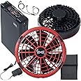 Amazon.co.jp: XEBEC ジーベック 空調服 スターターキット18Vワンタッチファン 春夏用 レッド XS23011 R70 : ファッション