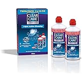 Clear Care Plus Cleaning Solution with Lens Case, Twin Pack, Multi, 12 ...