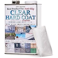 Amazon.co.jp: STEPSOLUTION クリアハードコート 床用 滑り止め塗料 透明色 骨材付き (1㎏セット【8㎡】) : DIY・工具・ガーデン
