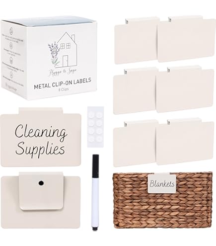 Labels For Fabric Storage Bins Badigo 20 Basket Labels Clip On ...