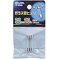 Amazon.co.jp: エルパ (ELPA) ガラス管ヒューズ ヒューズ 配線 保護 250V 15A 30mm 2個入 TF-2150H: DIY・工具・ガーデン