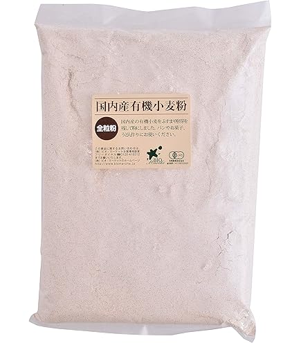 Amazon.co.jp: ムソー 国内産有機小麦粉・全粒粉 500g : 食品・飲料・お酒
