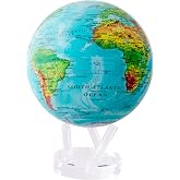 MOVA Globe Earth with Clouds 6" with Base, Solar Powered Rotating Globe ...