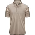 Amazon | [KEFITEVD] ポロシャツ メンズ 半袖 速乾tシャツ ストレッチ ドライシャツ ポリエステル トップス 薄手 ビジネス カジュアル ゴルフウェア 夏 ポケット付 ...