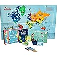 CocoMoco Kids World Box Learn Geography with Activity Box for Kids with ...