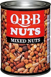 Amazon | QBB ミックスナッツ缶 1kg | QBB(キュービービー) | ナッツ 通販