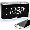 Alarm Clock Radio, Digital FM Radio, Dual Alarm, Cell Phone USB Charge ...