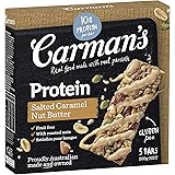 Carman's Gourmet Protein Bar Salted Dark Choc & Almond, 5-pack (200g ...