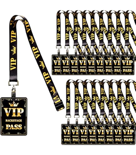 Breakaway Lanyards Name Tags Backstage Pass & (25 Pcs) - Premium ...