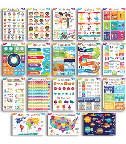 2d And 3d Shapes Educational Children39s Chart Poster