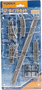Amazon | TOMIX Nゲージ ミニレールセット ポイントセット MBパターン 91082 鉄道模型 レールセット | 鉄道模型 通販