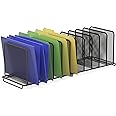 SimpleHouseware Expandable 5 Section Upright File Sorter Organizer, 2 ...