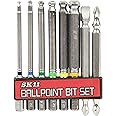 Amazon | SK11(エスケー11) 六角ボールポイントビット 8点セット 82mm BS-21N 六角軸 6.35mm | 木工用ドリルビットセット