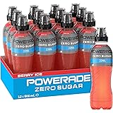 Powerade ION4 Berry Ice Sports Drink Multipack Sipper Cap Bottles 12 x ...
