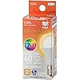 Amazon | オーム電機 LED電球小形 E17 40形相当/40W相当 電球色 Ra93高演色 密閉器具対応 断熱材施工器具対応 ミニクリプトン形 5年保証 LDA4L-G-E17 RA ...