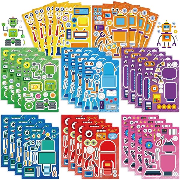 12 PCS Robot Party Masks - Paper Eye Masks For Kids Birthday, Cosplay ...