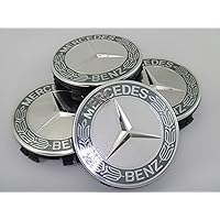 Amazon | Mercedes-Benz メルセデス・ベンツ純正 センターキャップ ハブキャップ クロム/グレイ ローレルリース ...